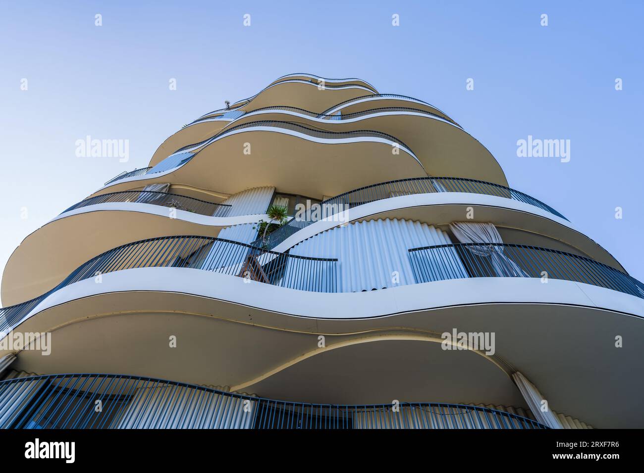 Montpellier, France - 09 23 2023 : Low angle view of contemporary ...