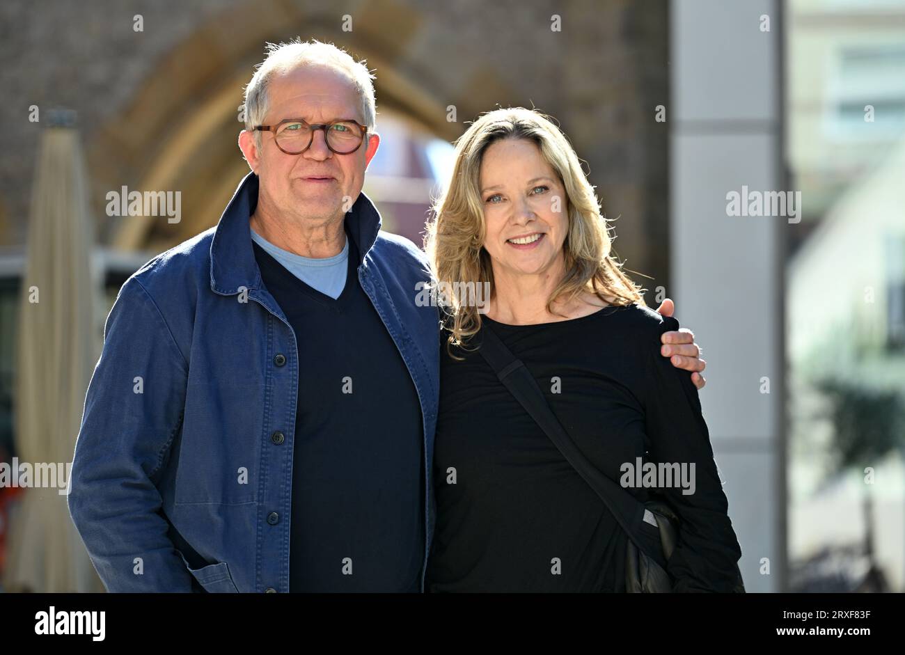 Erfurt, Germany. 25th Sep, 2023. Ann-Kathrin Kramer, actress, and ...