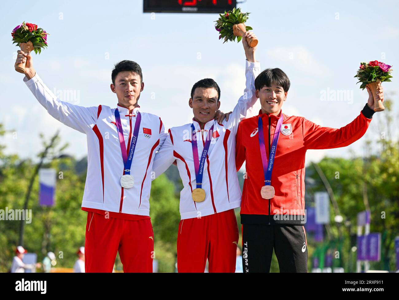 Hangzhou, China's Zhejiang Province. 25th Sep, 2023. Gold Medallist Mi ...