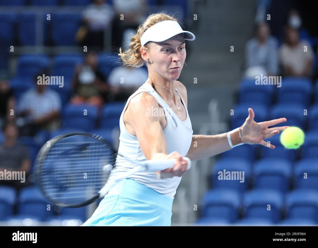 Tokyo, Japan. 25th Sep, 2023. Defending champion Liudmila Samsonova of ...