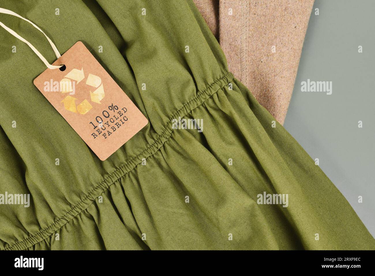 Clothing made from eco friendly cotton fabric with 100 percent recycled ...