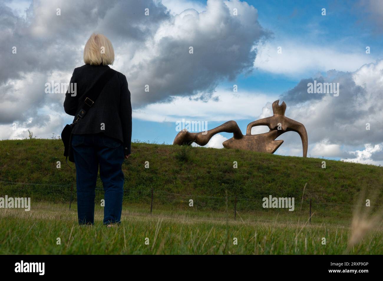 Henry Moore, 'Large Reclining Figure' 1983-84 (LH 192b), bronze.Henry Moore Foundation Stock ...