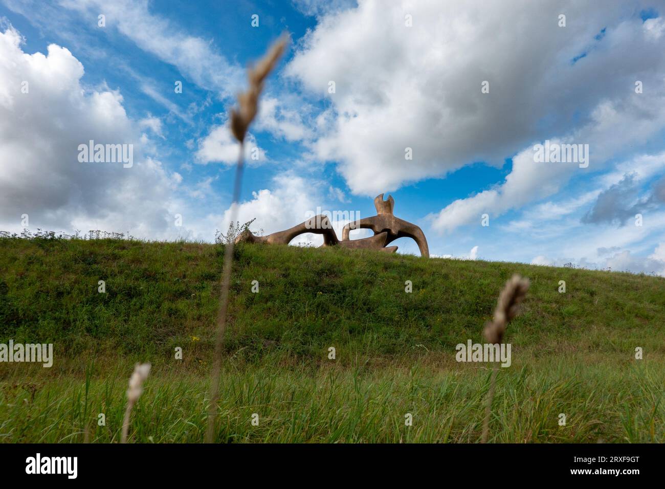 Henry Moore, 'Large Reclining Figure' 1983-84 (LH 192b), bronze.Henry Moore Foundation Stock ...