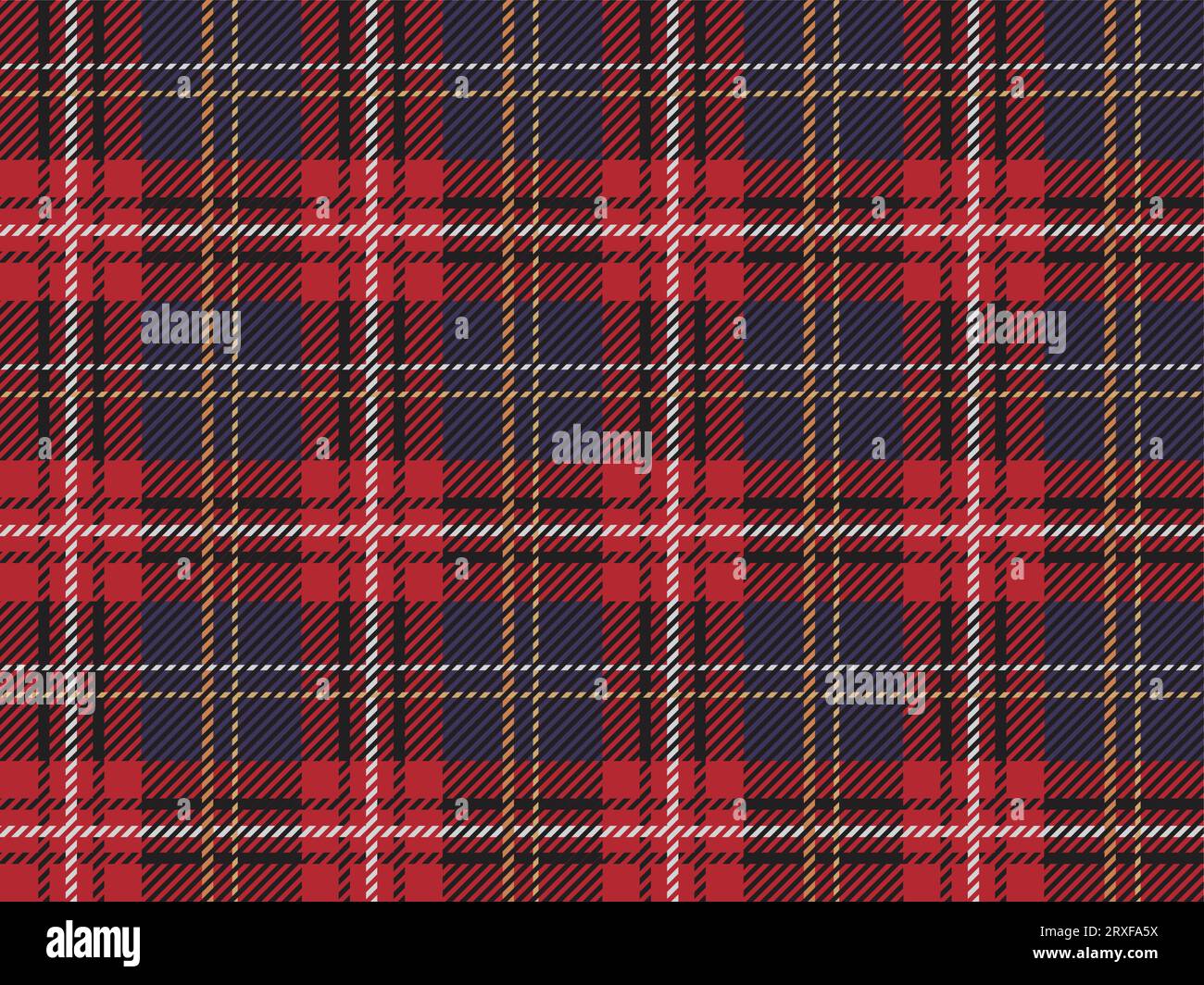 Horizontally And Vertically Repeatable Vector Seamless Tartan Plaid ...