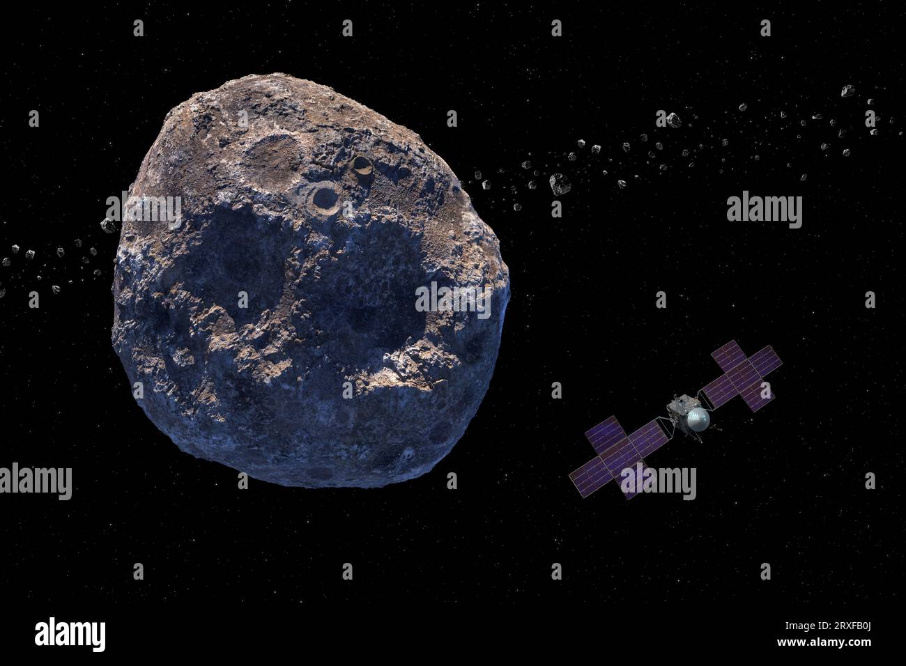 Asteroid Psyche. The Psyche spacecraft will arrive at the asteroid in August 2029. This image ...