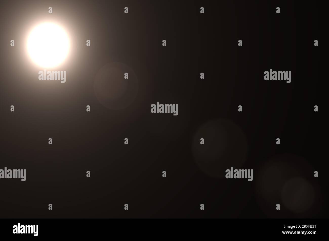 Natural Sun flare on the black background. Optical lens flare Stock ...