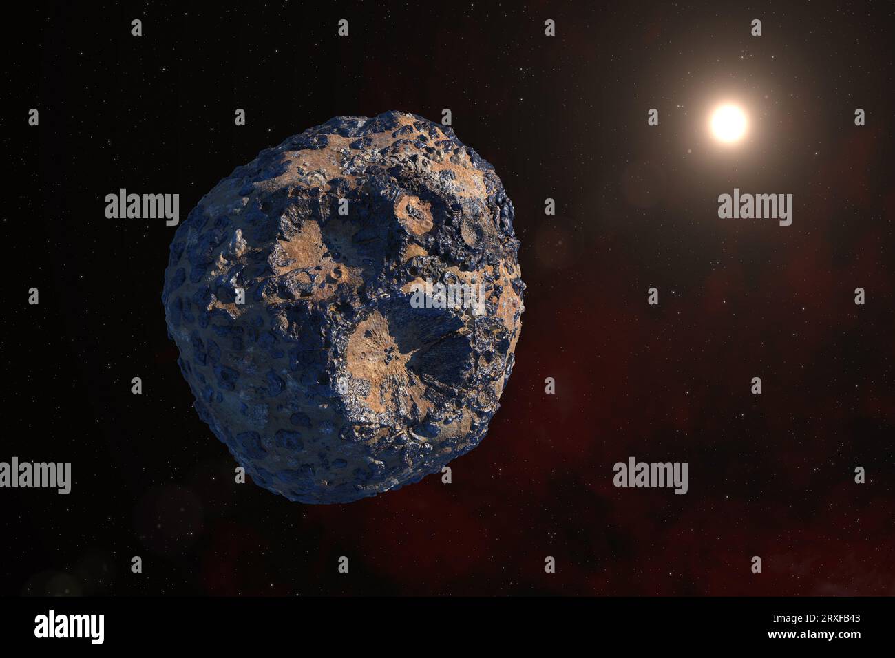 Asteroid Psyche. Asteroid orbiting the Sun between Mars and Jupiter ...