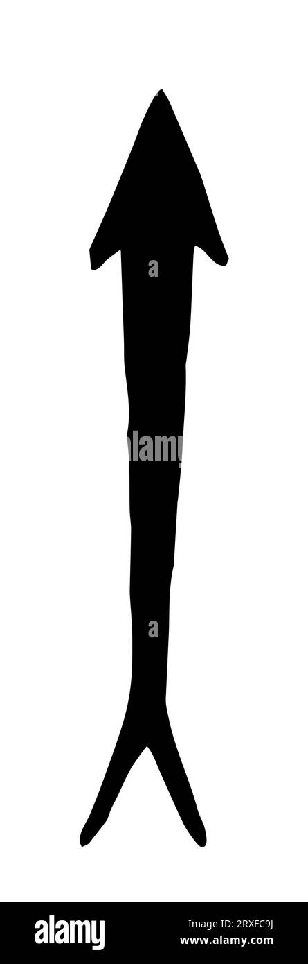 Hand painted arrow drawn with ink brush Stock Vector Image & Art - Alamy