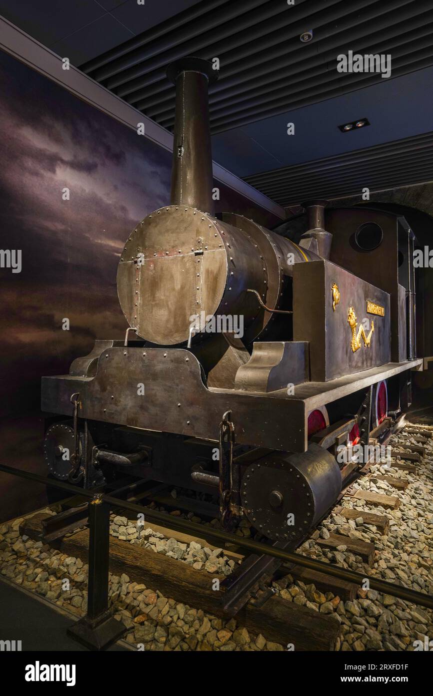 Beijing China, February 21, 2023: "China Stephenson's Rocket" Steam locomotive, China railway ...