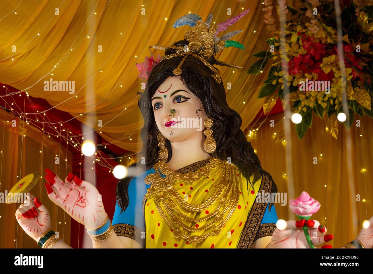 Idol statue of goddess maa durga in navratri festival Stock Photo - Alamy