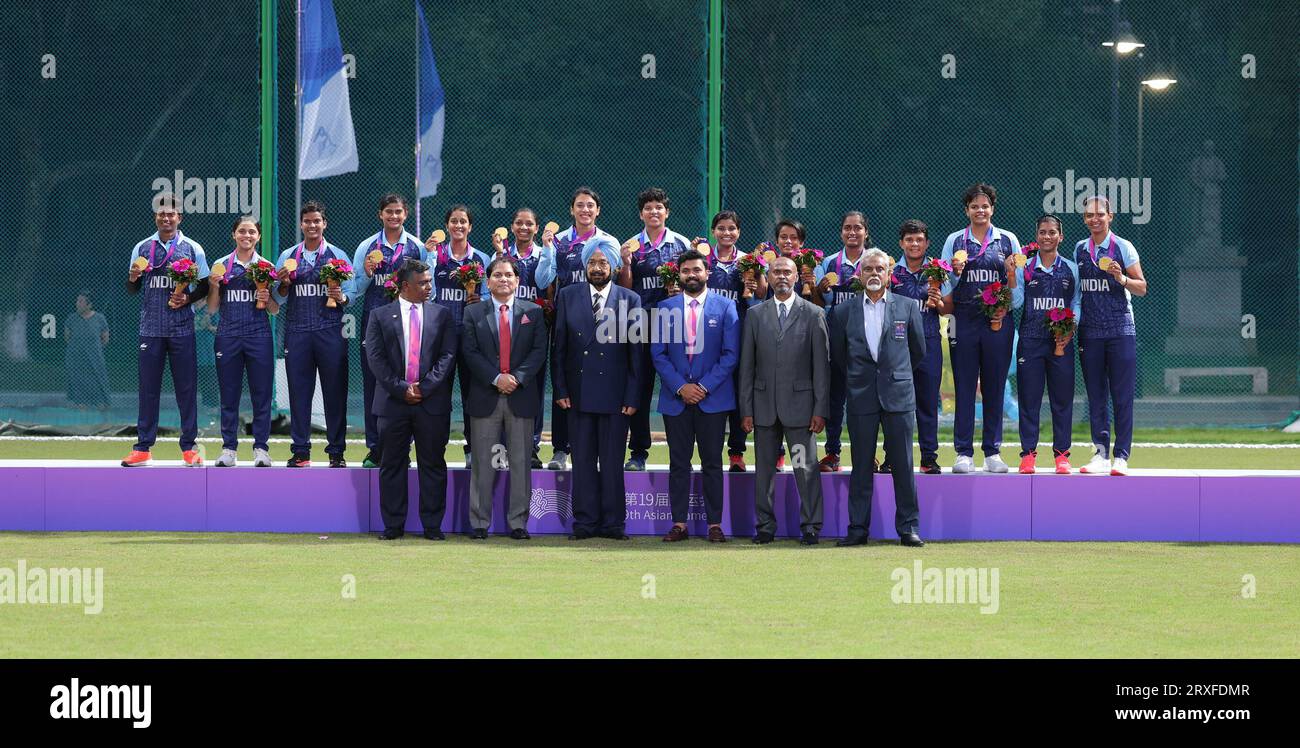 Hangzhou, China. 24th Sep, 2023. Cricket T20 Finals: Indian Women ...