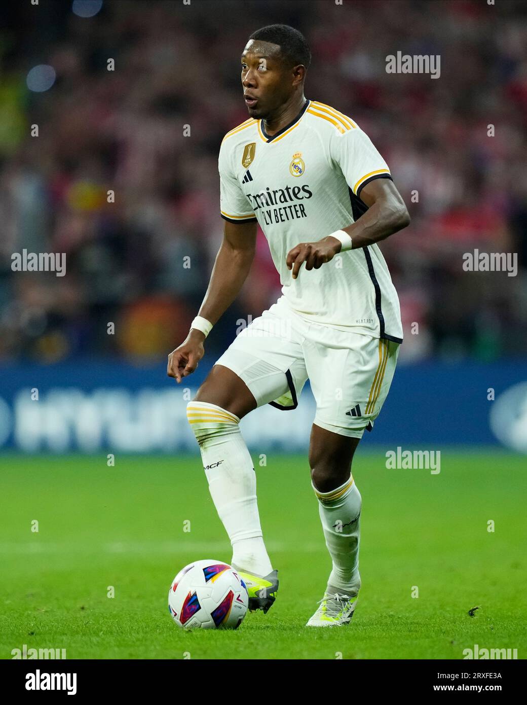 David Alaba of Real Madrid CF during the La Liga match between Atletico ...