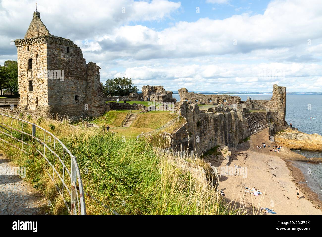 Ruins of St Andrews Castle in Fife, Scotland Stock Photo - Alamy