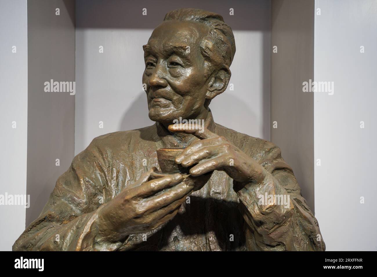 Beijing - China, February 22, 2023: Zhou Ruchang Sculpture in Zhou ...