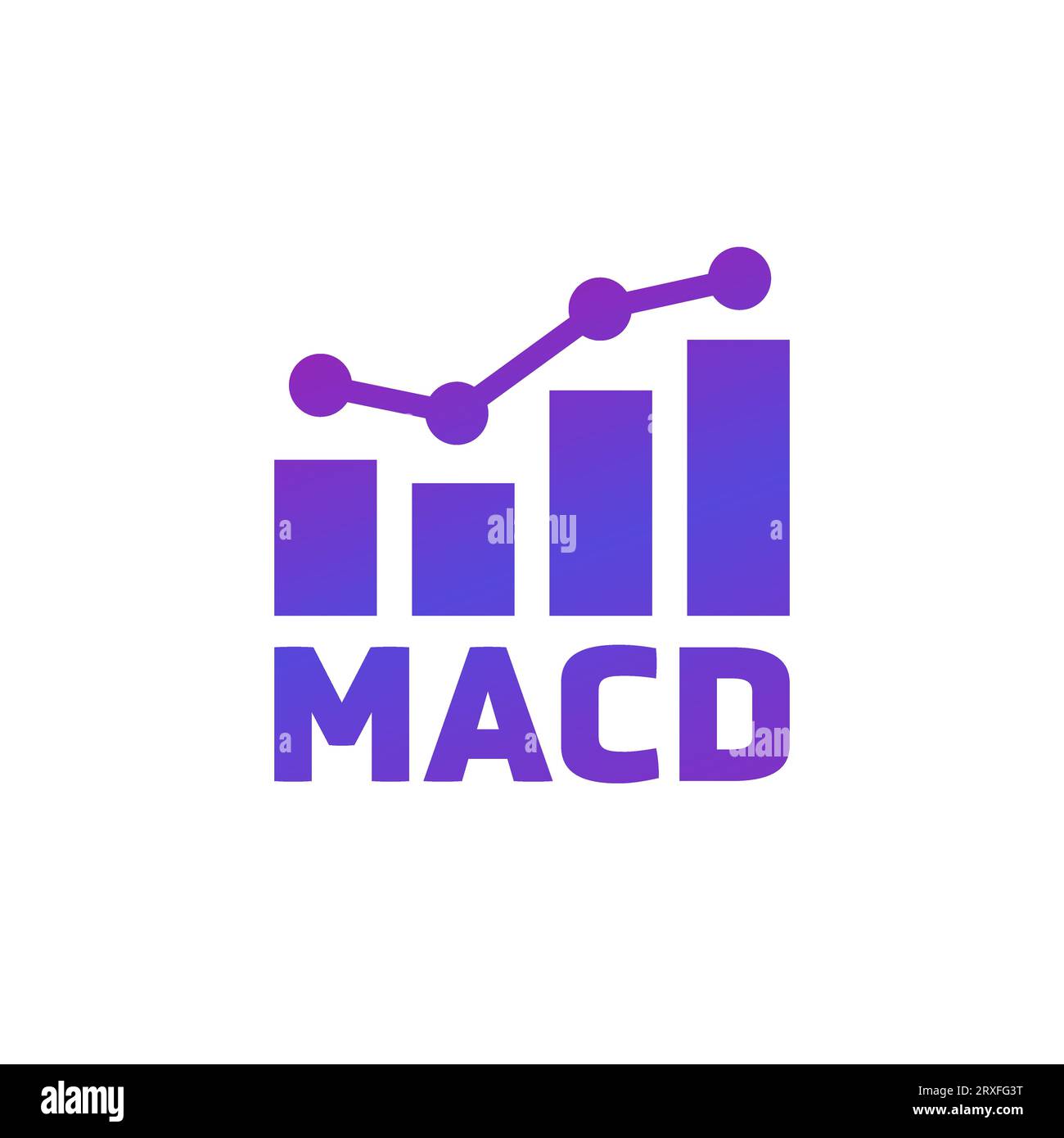 MACD trading indicator icon, vector Stock Vector Image & Art - Alamy