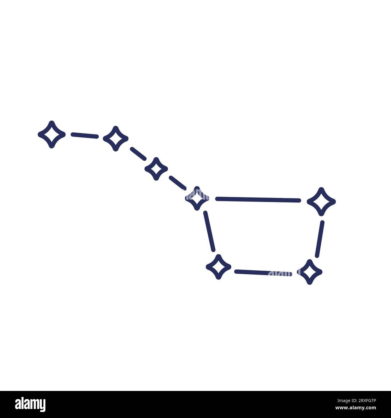 big dipper constellation line icon Stock Vector Image & Art - Alamy