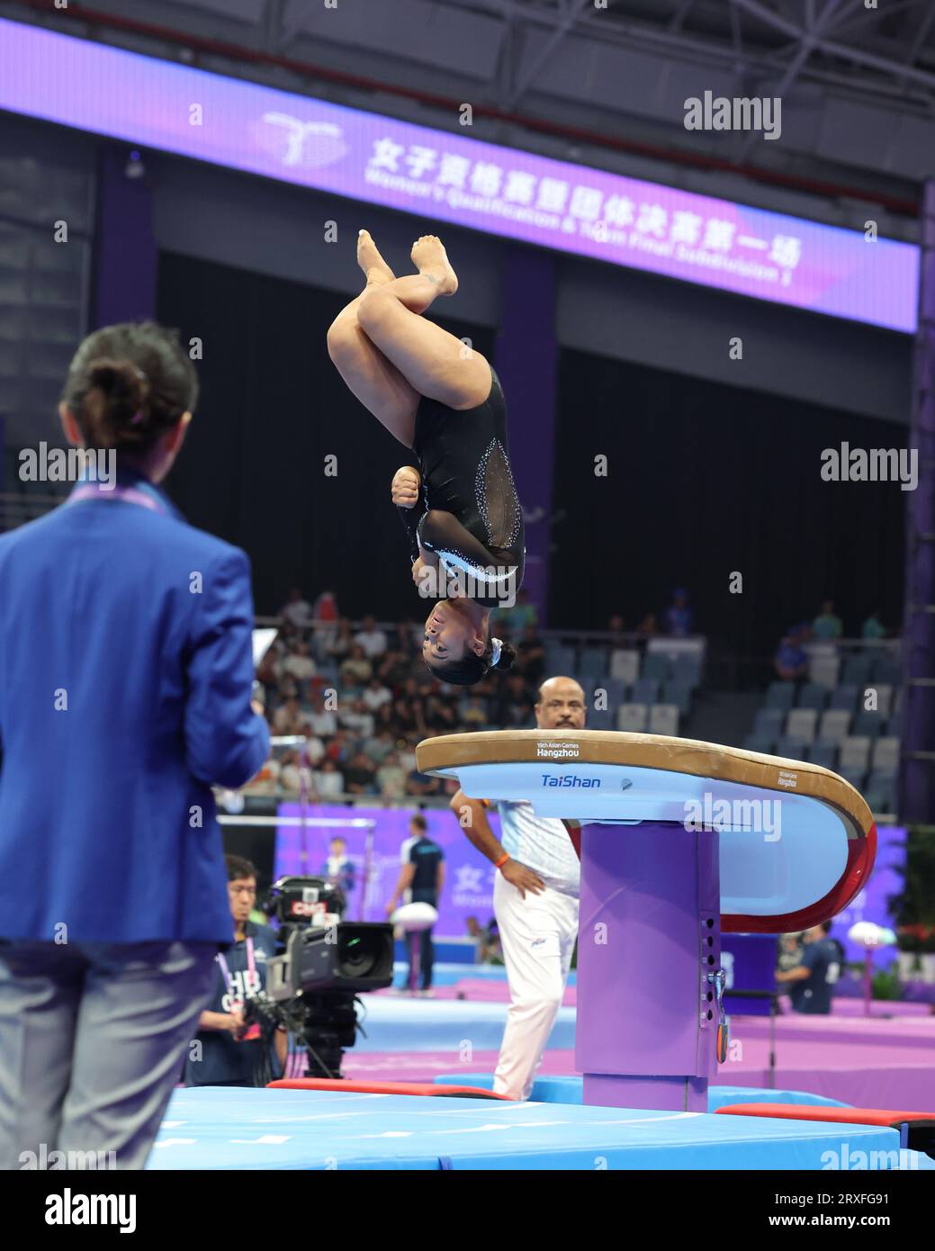 Hangzhou, China. 25th Sep, 2023. Artistic Gymnat of India Pranati Nayak ...