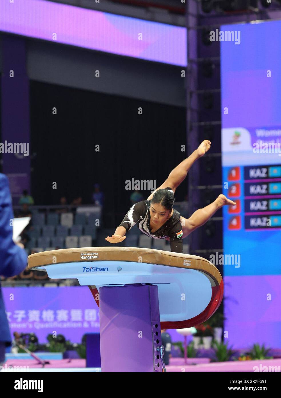 Hangzhou, China. 25th Sep, 2023. Artistic Gymnat of India Pranati Nayak ...