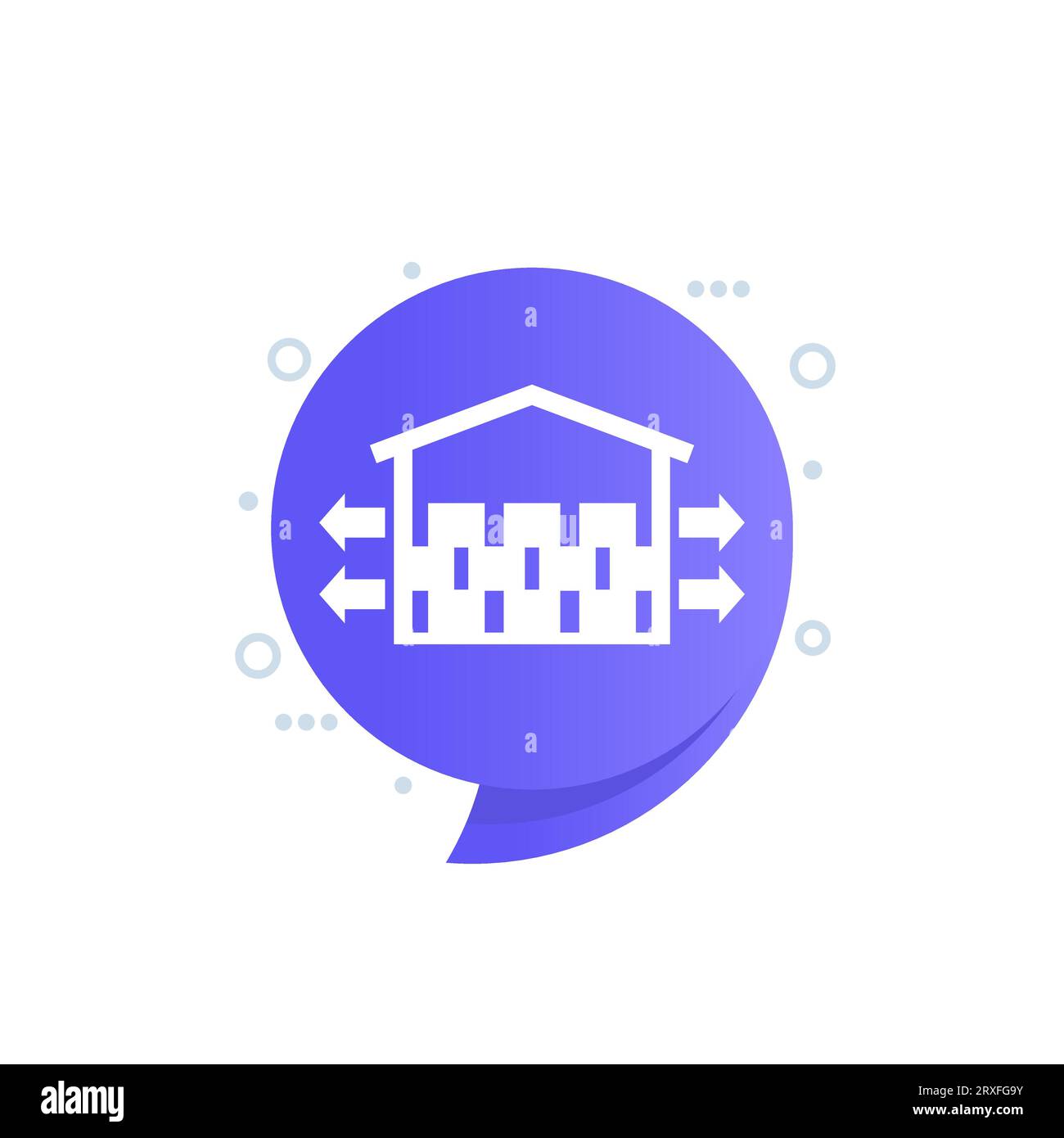 Distribution center icon Stock Vector Images - Alamy