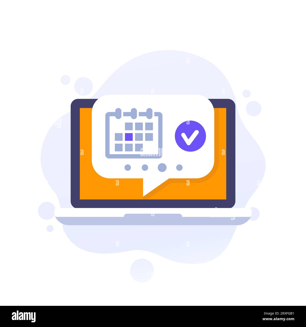 Laptop software alert icon Stock Vector Images - Alamy