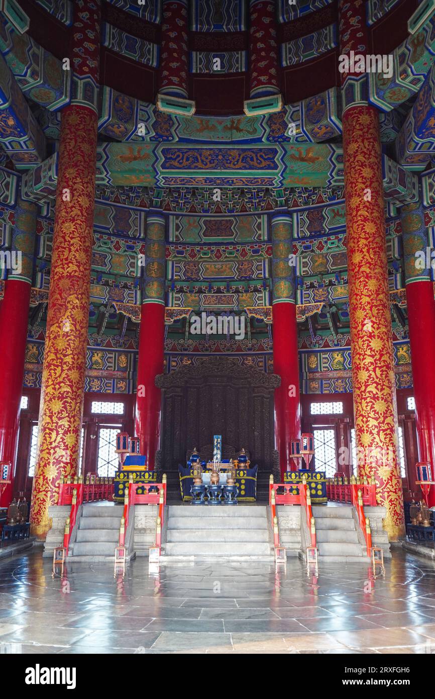 Beijing - China, February 26, 2023: Internal Structure of the Prayer ...