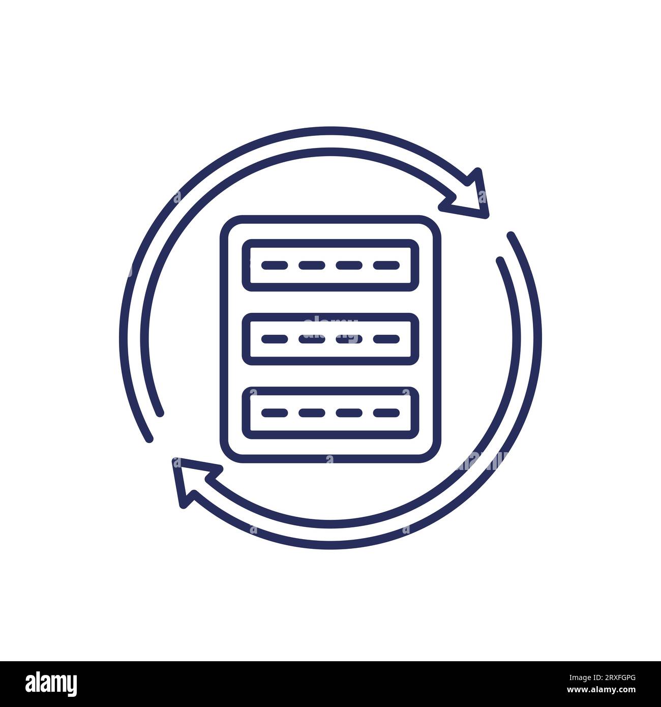 server backup icon, line vector Stock Vector Image & Art - Alamy