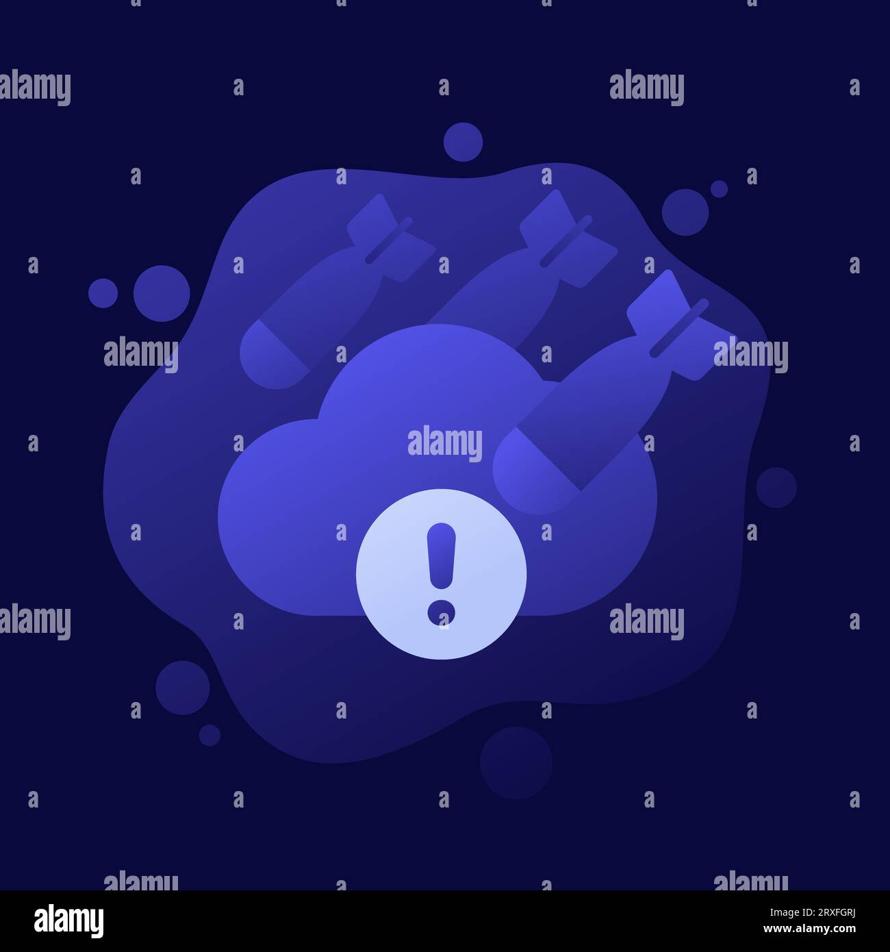 Hosting under DDoS attack icon, vector design Stock Vector Image & Art ...