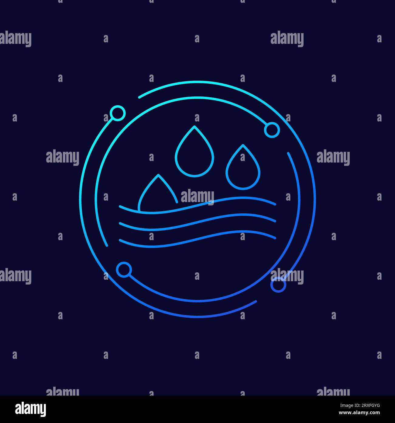 Absorption icon, absorb water linear design Stock Vector Image & Art ...