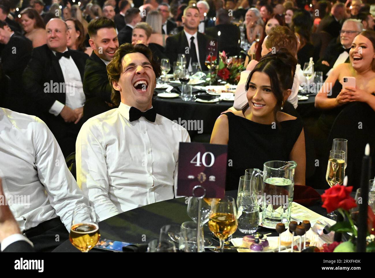 Melbourne, Australia. 25th Sep, 2023. Errol Gulden of the Swans and ...