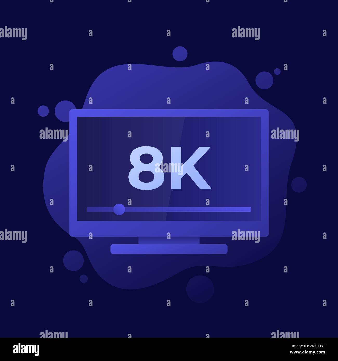 8K tv icon, vector design Stock Vector Image & Art - Alamy