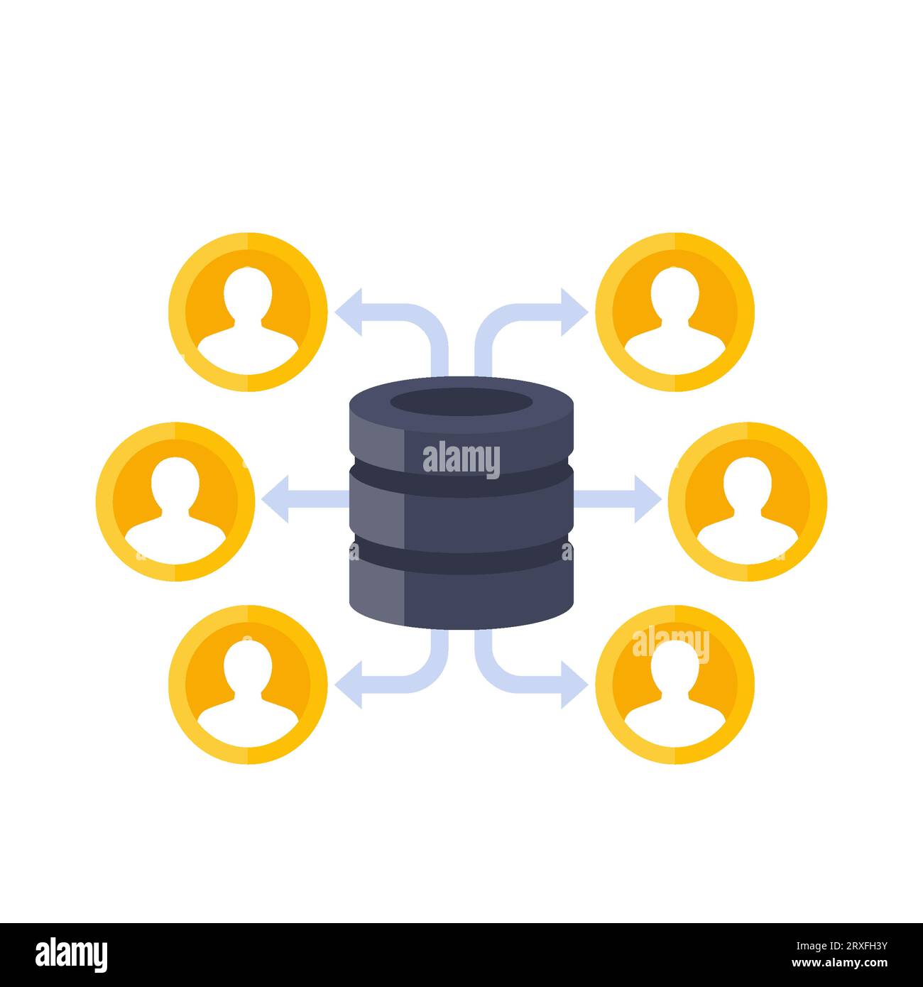 User base icon, flat vector design Stock Vector Image & Art - Alamy