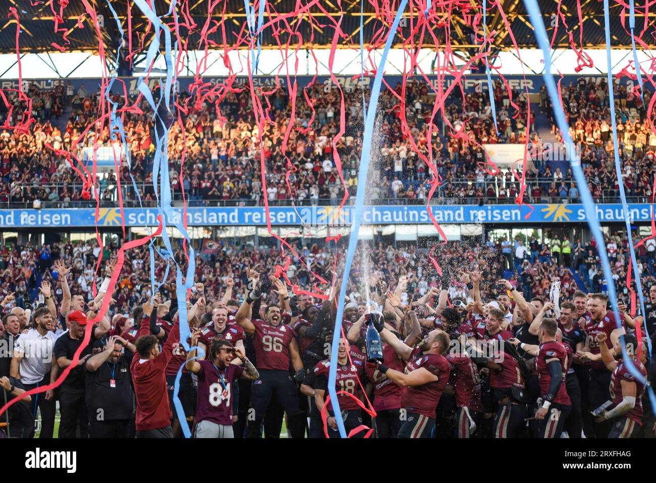 Rhein Fire Siegesfeier, ELF, Championship Game 2023, Rhein Fire gegen ...