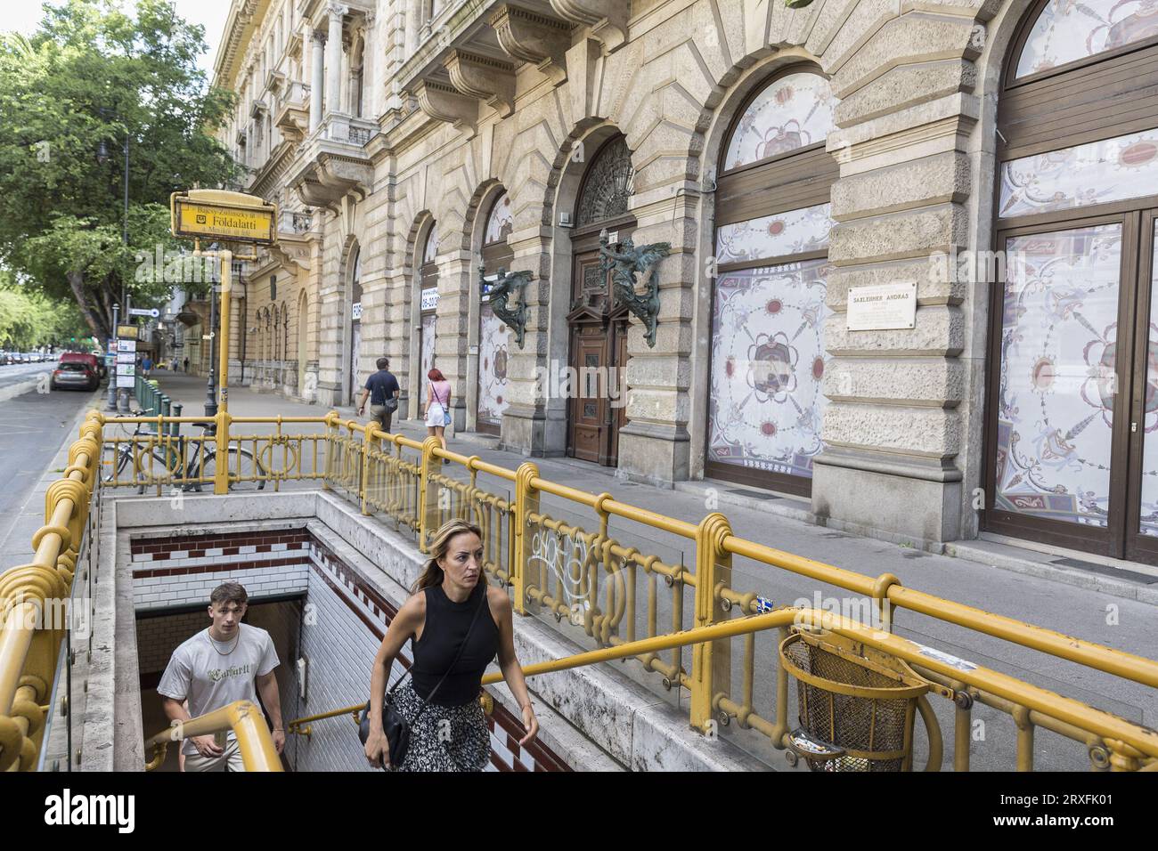 Entrance in the old M1 metro line in Budapest Stock Photo - Alamy