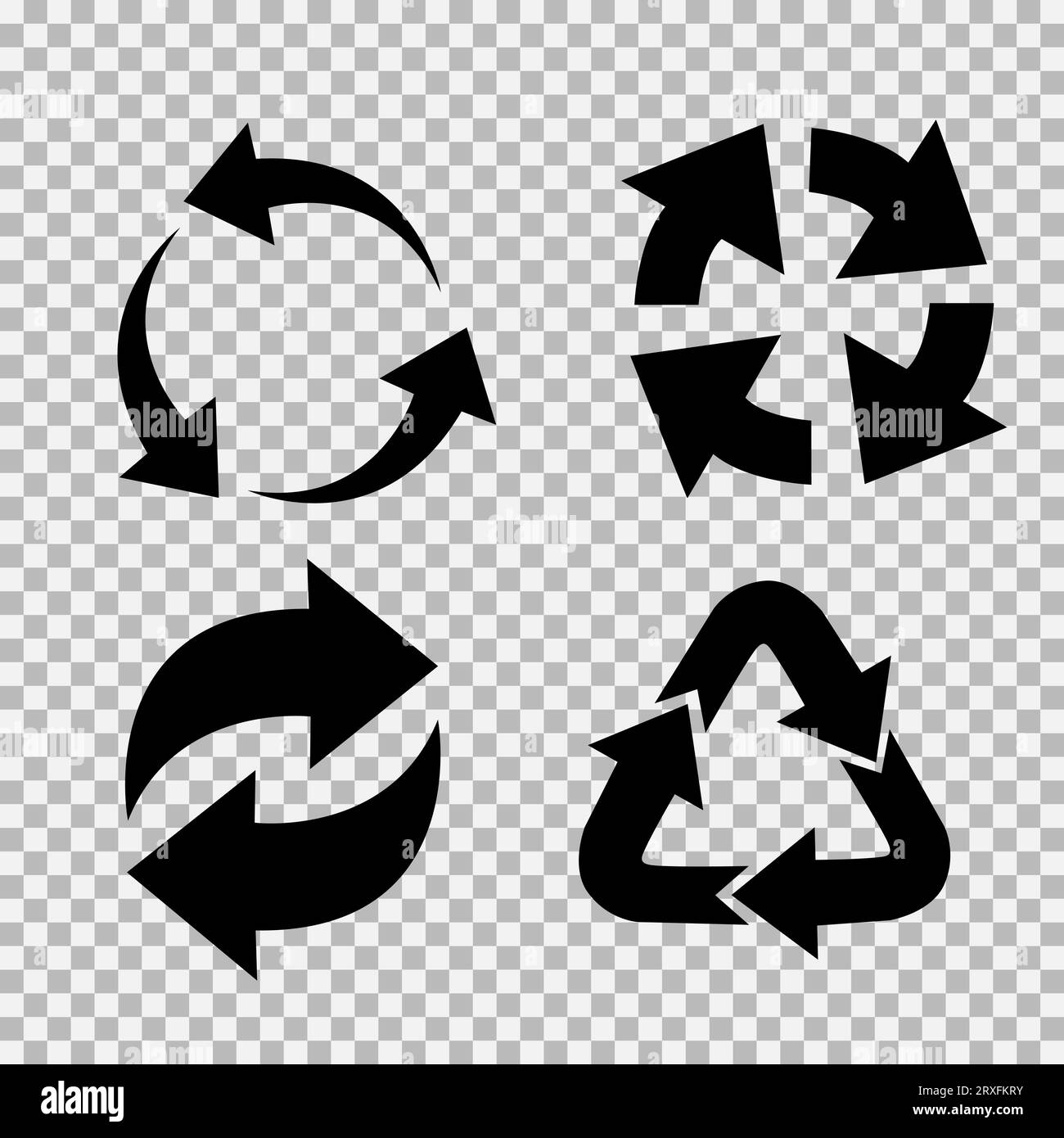 Recycled symbols Stock Vector Images - Alamy