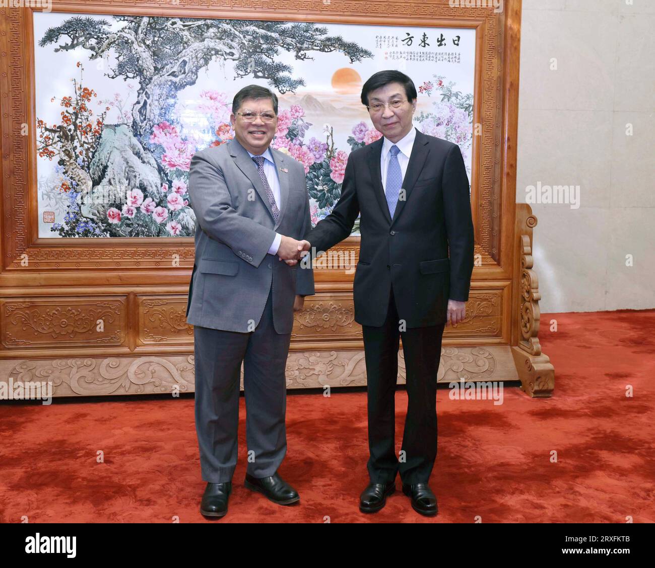 Beijing, China. 25th Sep, 2023. Wang Huning, chairman of the National ...