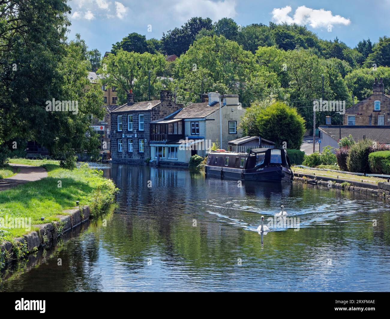 Rodley wharf visitor moorings hi-res stock photography and images - Alamy