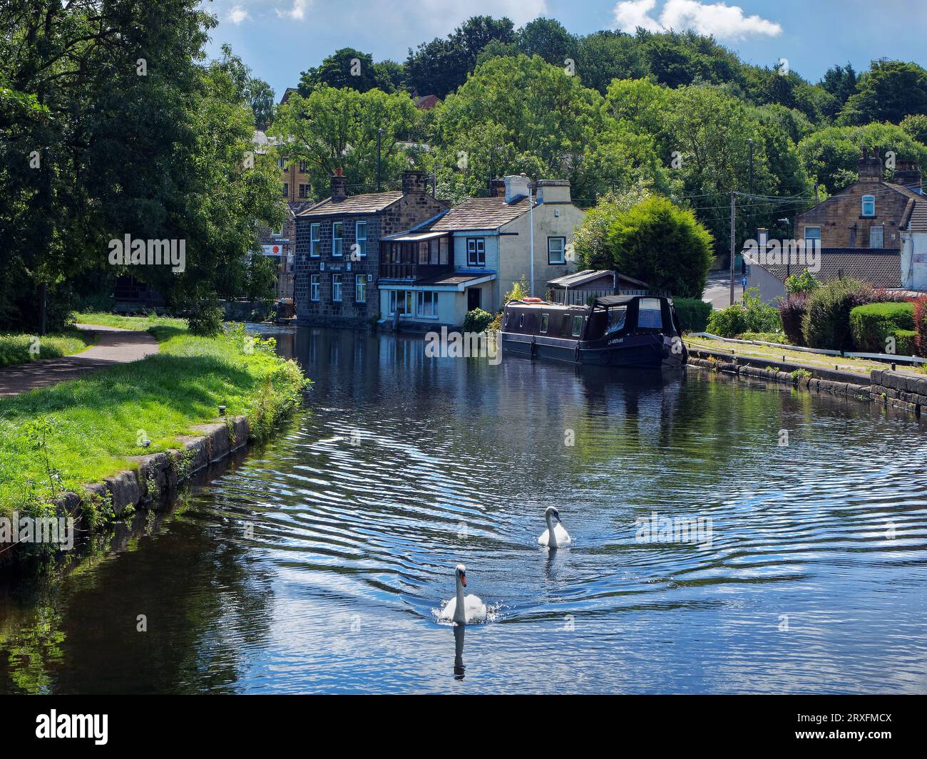 Rodley wharf visitor moorings hi-res stock photography and images - Alamy