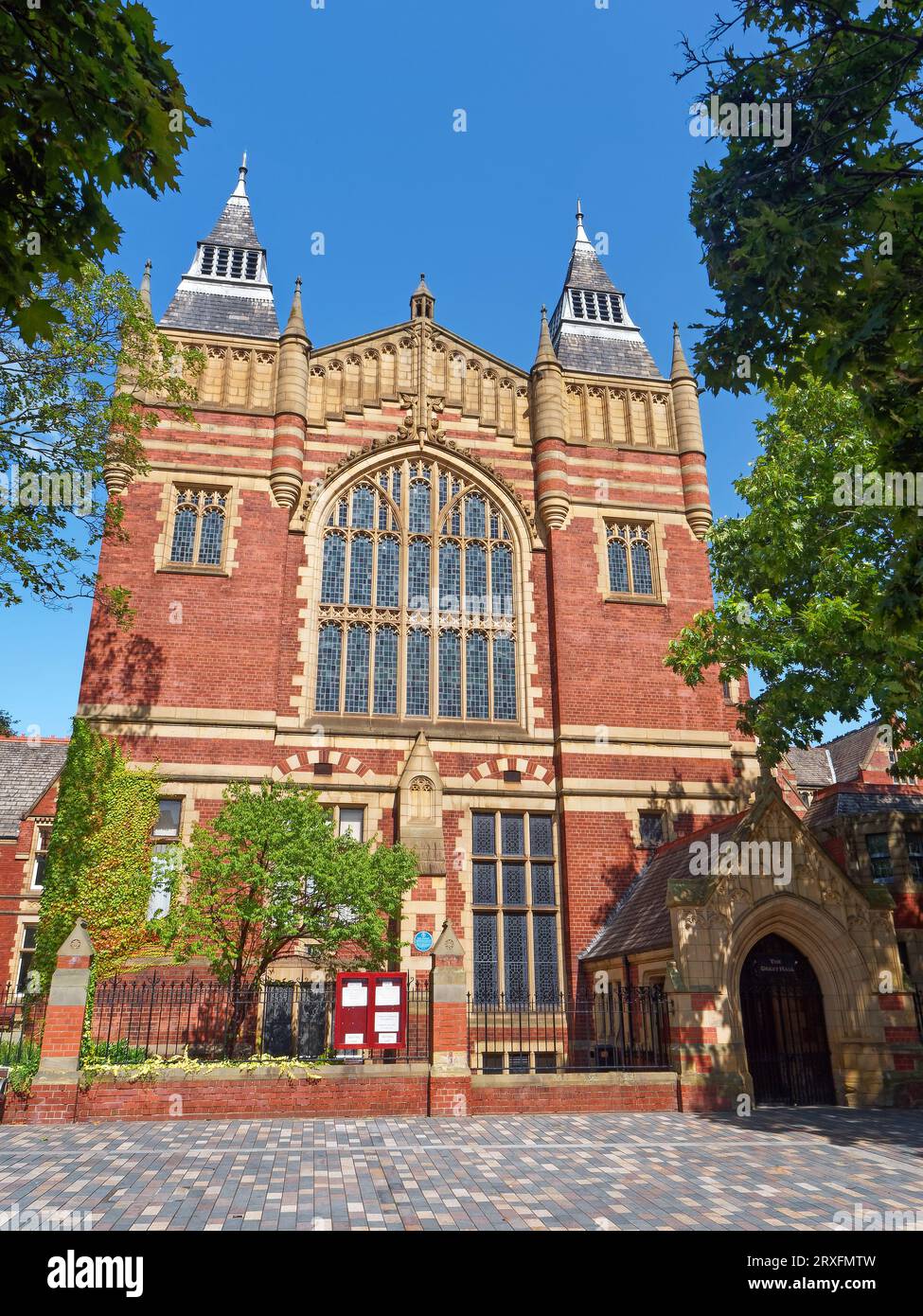 UK, West Yorkshire, Leeds, University of Leeds, The Great Hall Stock ...