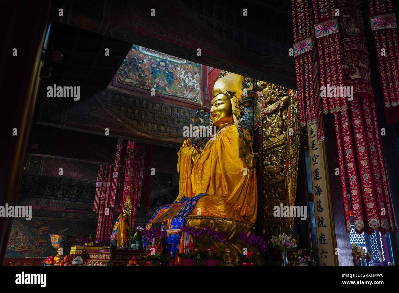 Beijing - China, February 27, 2023: The statue of Je Tsongkhapa, the ...