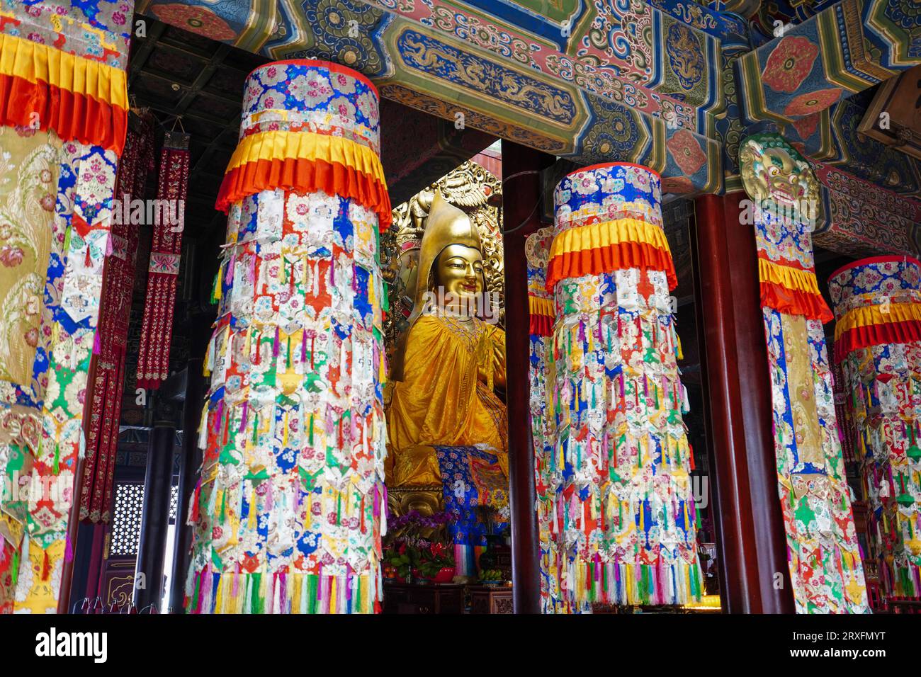 Beijing - China, February 27, 2023: The statue of Je Tsongkhapa, the ...