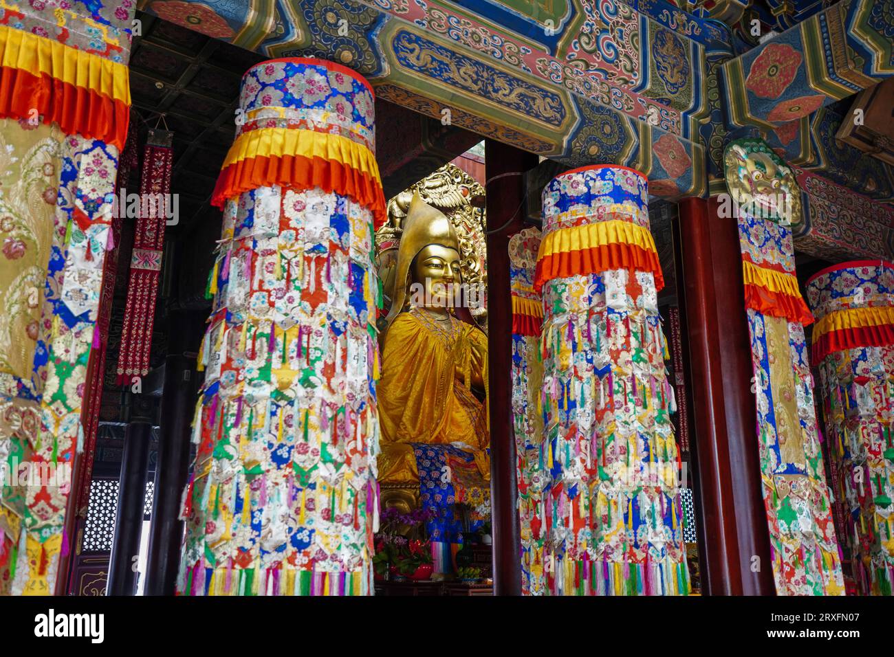 Beijing - China, February 27, 2023: The statue of Je Tsongkhapa, the ...