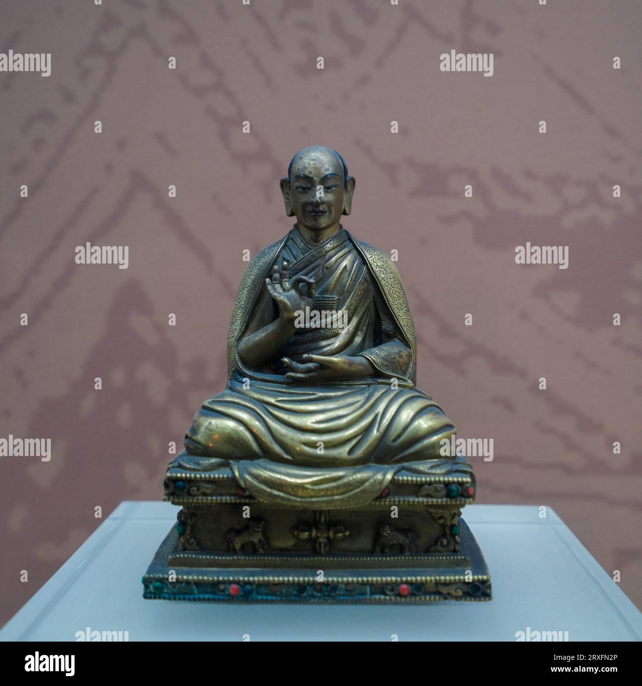 Beijing - China, February 27, 2023: Statues of the Panchen Lama Masters ...