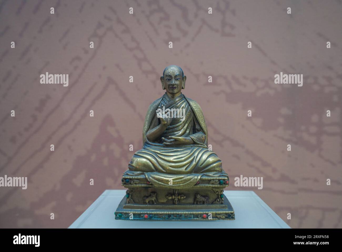 Beijing - China, February 27, 2023: Statues of the Panchen Lama Masters ...