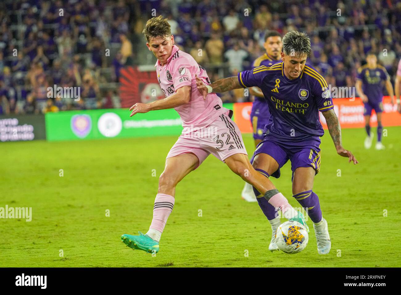 Orlando, Florida, USA, September 24, 2023, Inter Miami Mid Fielder Noah ...