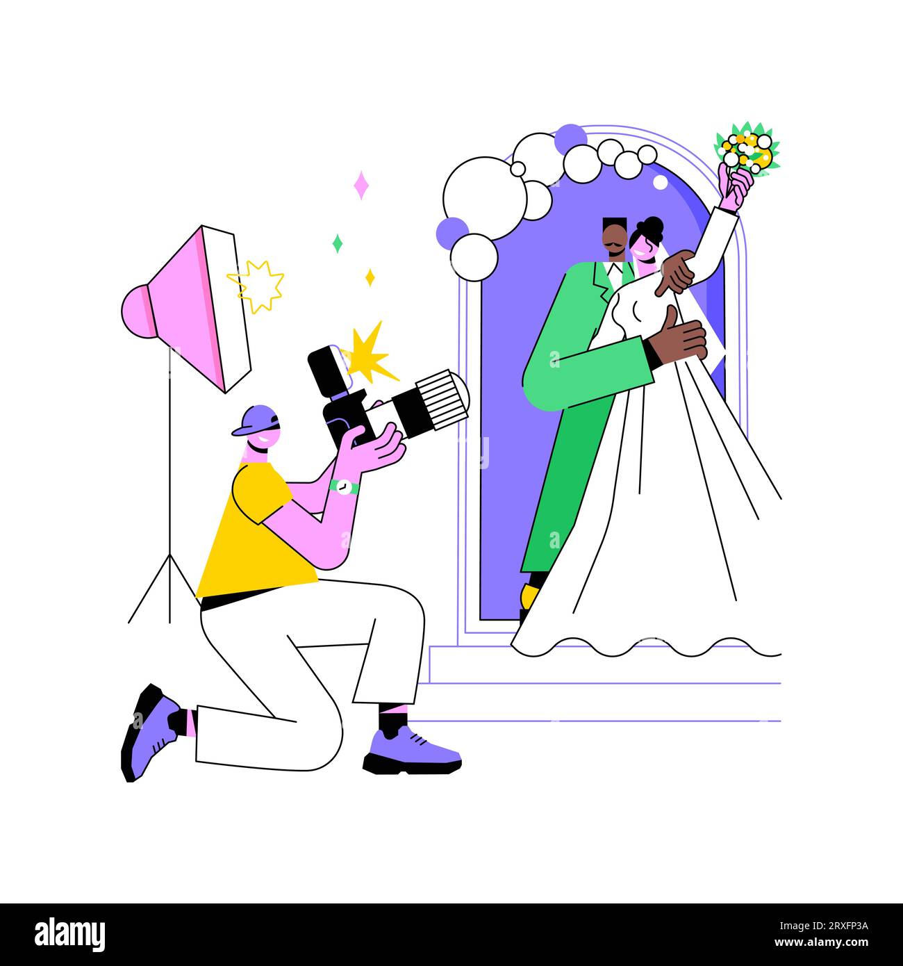 Self employed photographer Stock Vector Images - Alamy