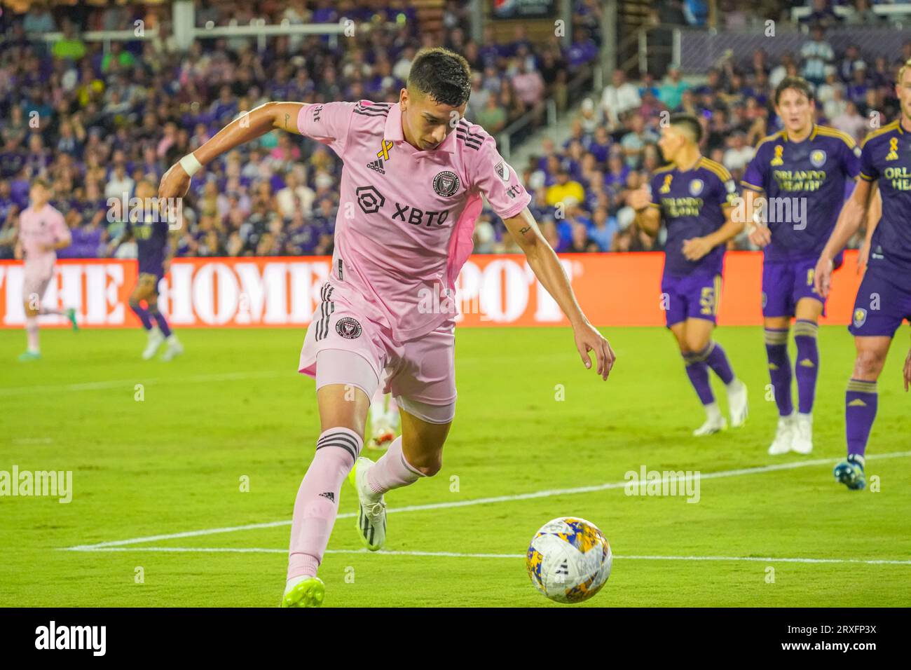 Orlando, Florida, USA, September 24, 2023, Inter Miami player Tomas ...
