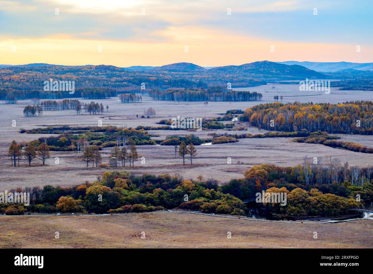 GREATER KHINGAN, CHINA - SEPTEMBER 24, 2023 - The scenery of the ...