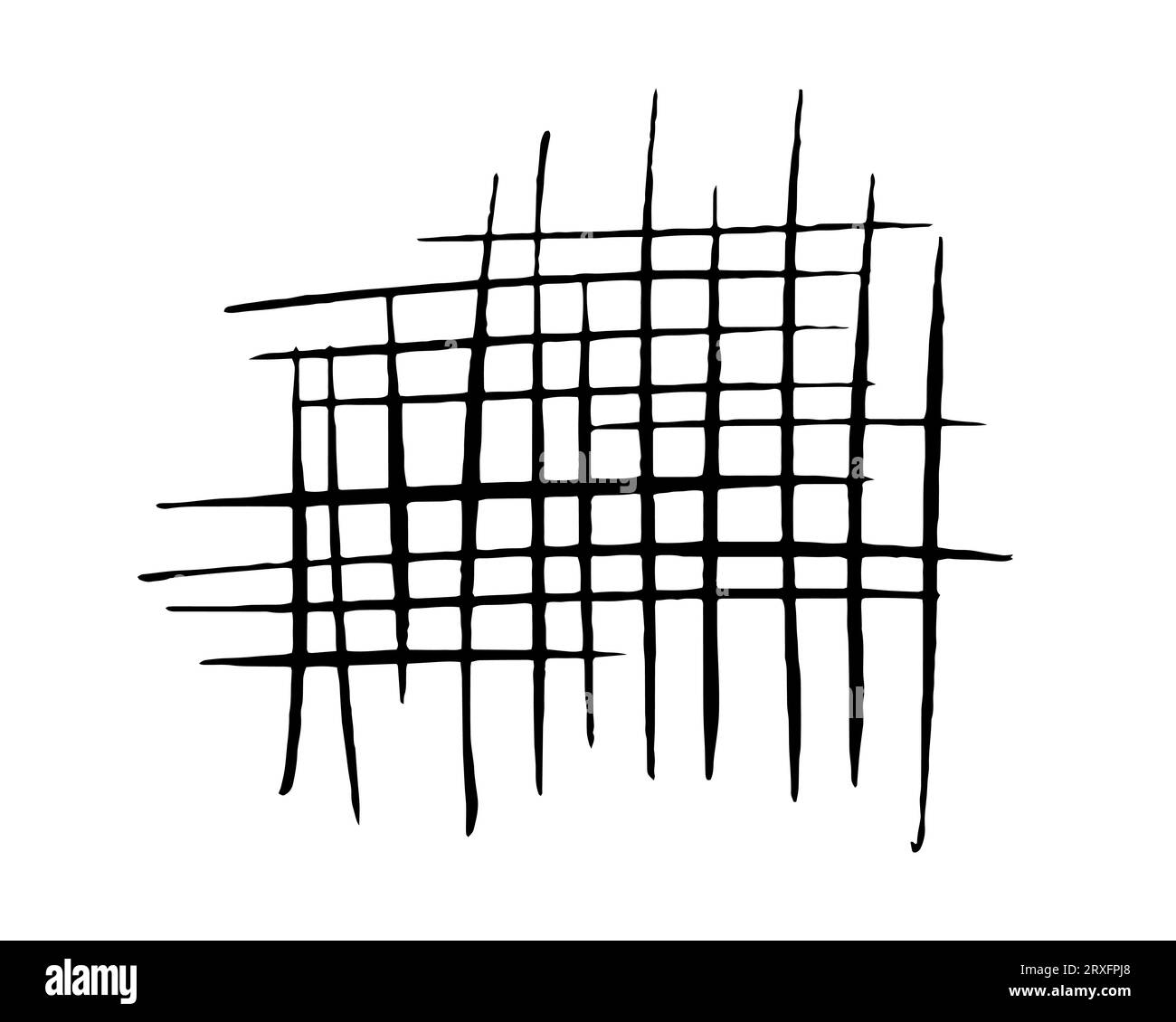 Hatching texture hand painted with black ink brush stroke Stock Vector ...