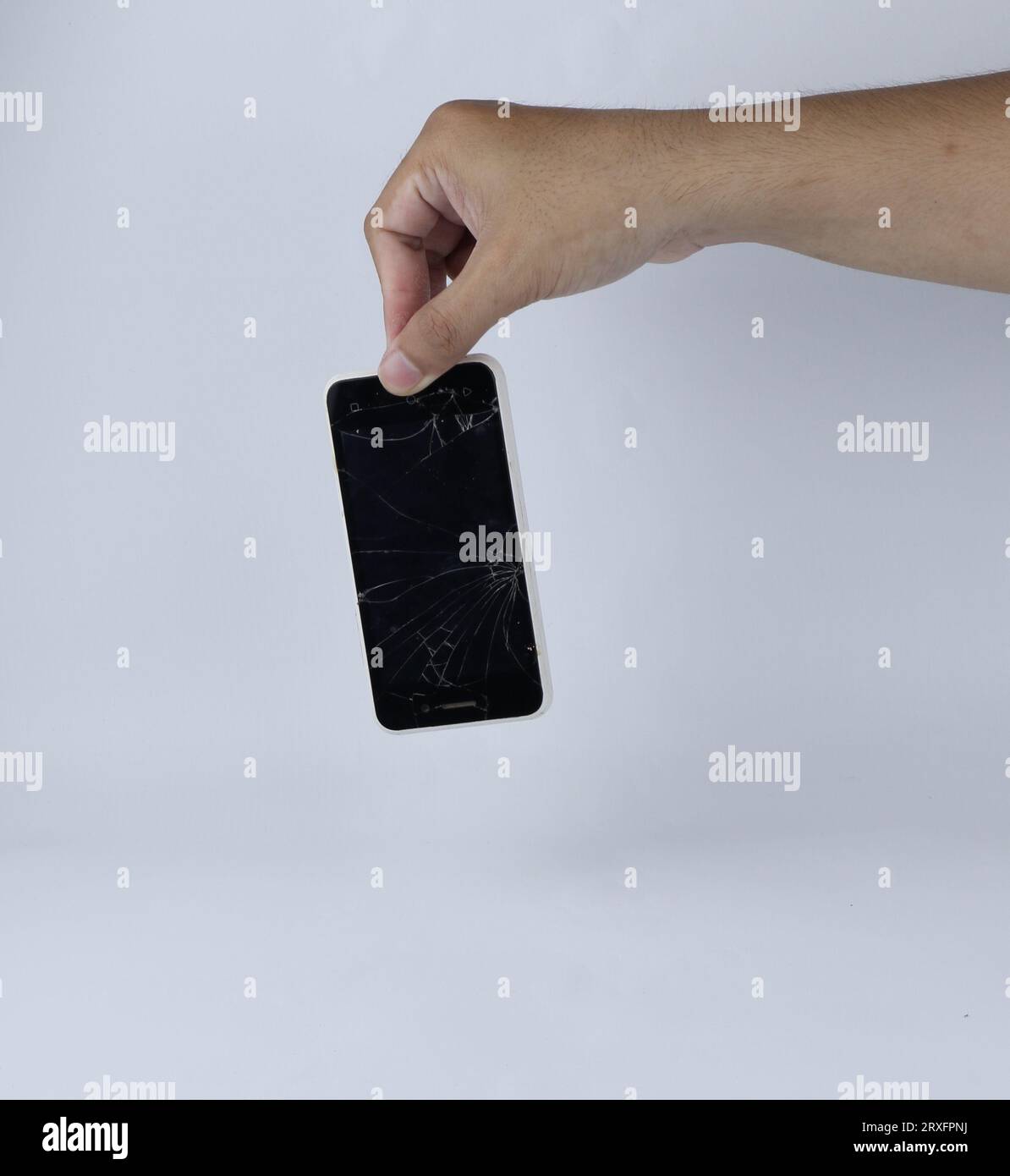 Cell phone broken upset hi-res stock photography and images - Alamy