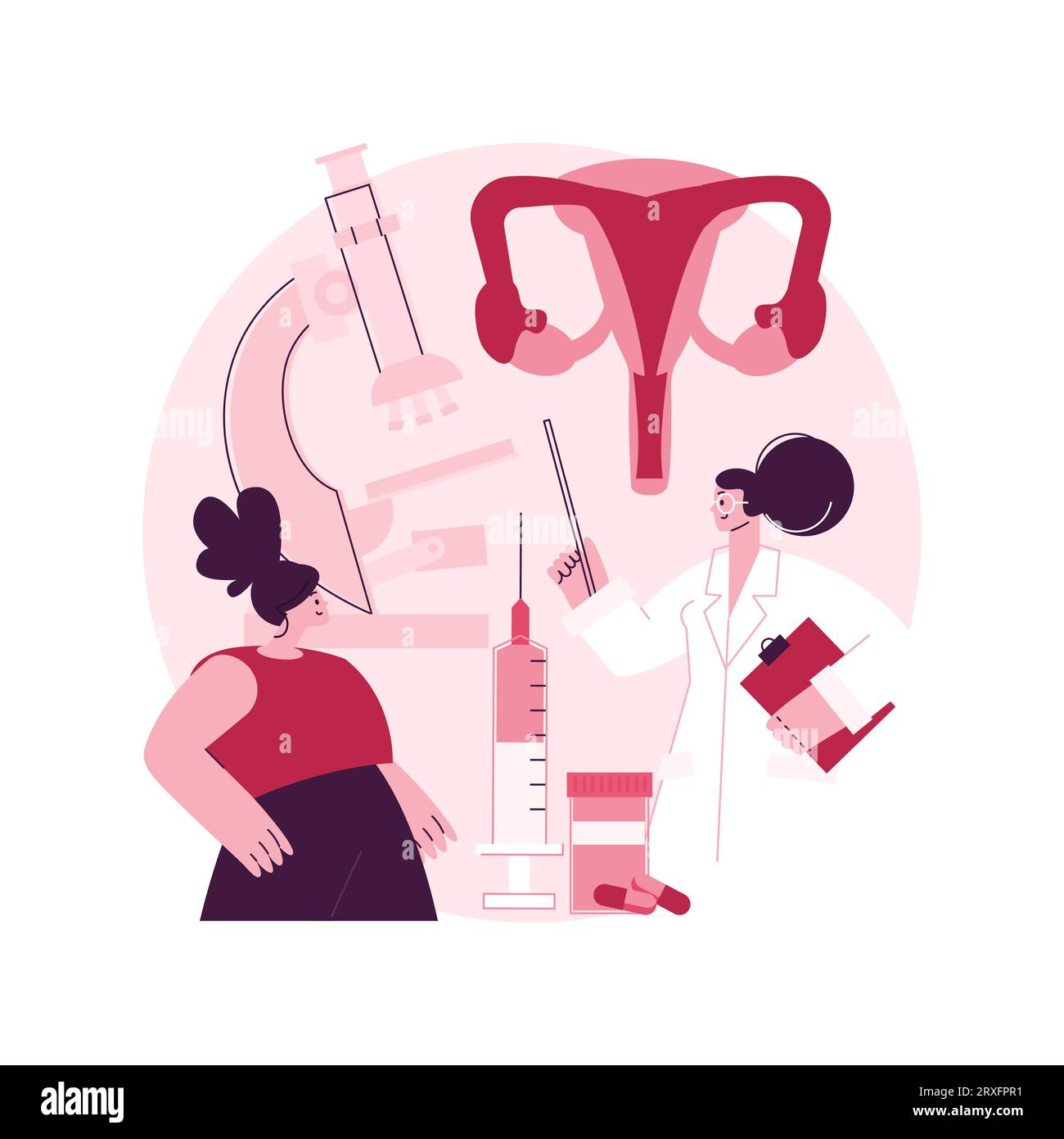 Assisted Reproductive Technology Abstract Concept Vector Illustration Infertility Procedures